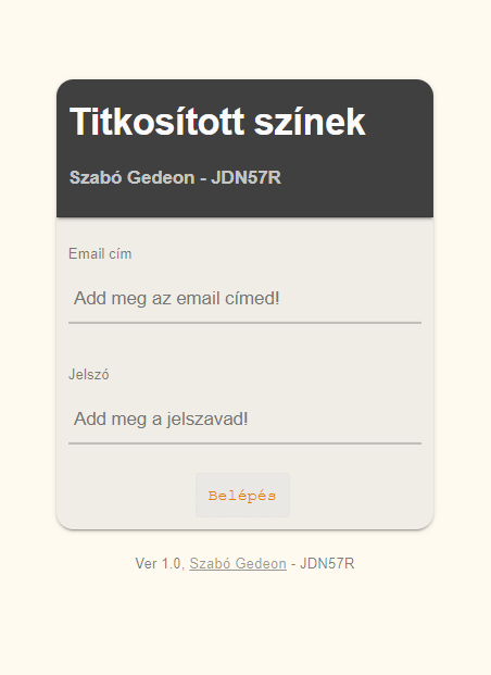 GitHub - gedeonszab/Login-screen: Project 2/2 (Webes megoldások)