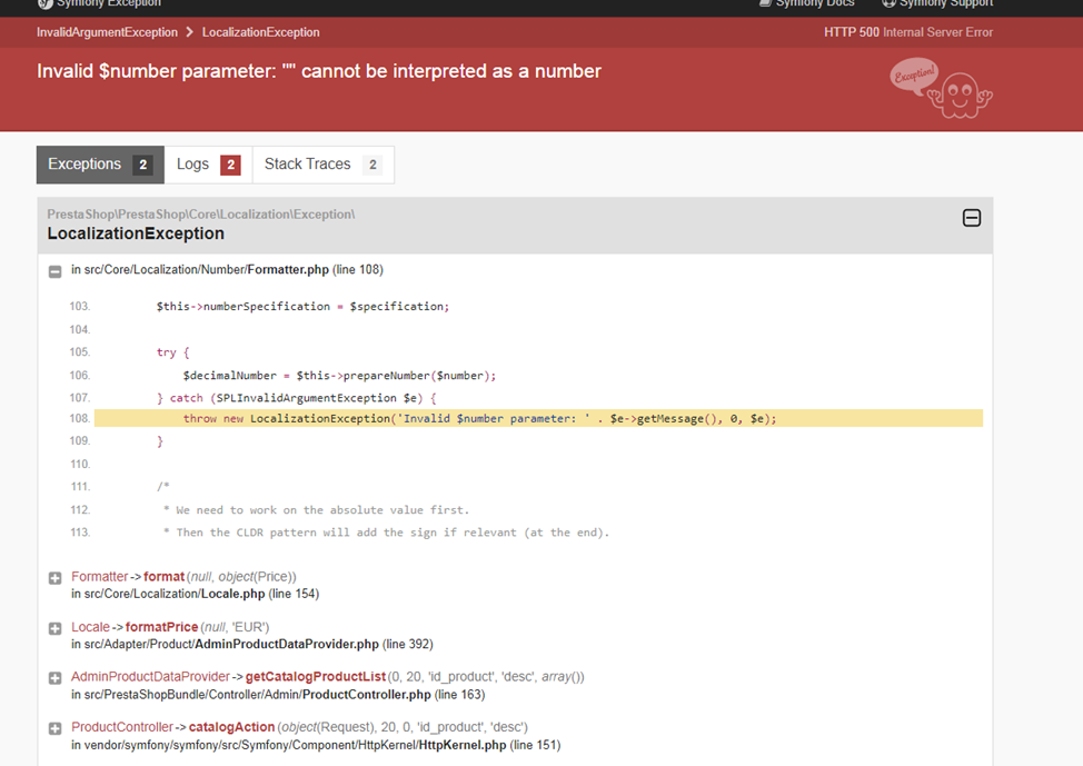 [WS] - Create a product with Combinations - Error Invalid $number parameter "" cannot be ...