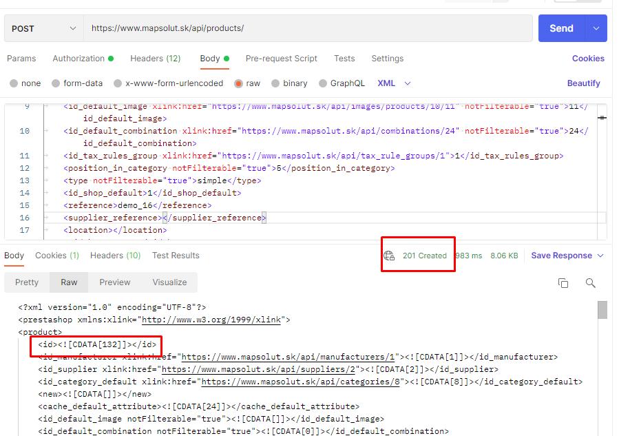 [WS] - Create a product with Combinations - Error Invalid $number parameter "" cannot be ...