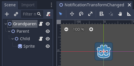 NOTIFICATION_TRANSFORM_CHANGED only happens once · Issue #67640 · godotengine/godot · GitHub