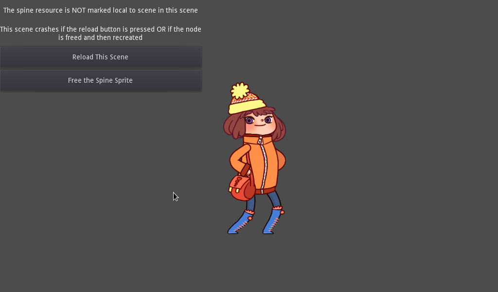 [Godot] mix and match pattern corrupts memory on free when resource marked 'local to scene ...