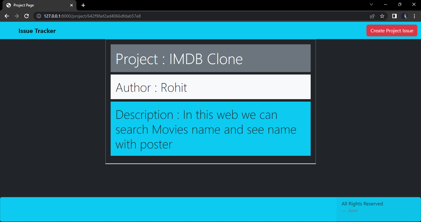 GitHub - Rohit9113/issuetracker