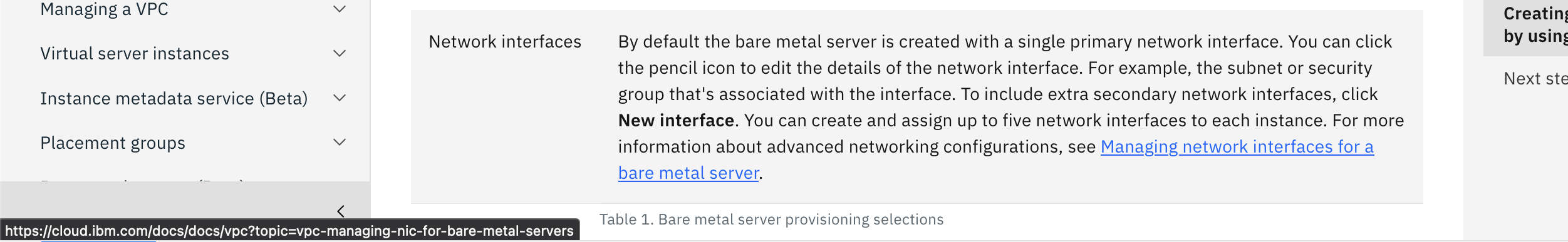 Network interface doc for Bare Metal Server needs an update for the hyperlink · Issue #81 · ibm ...