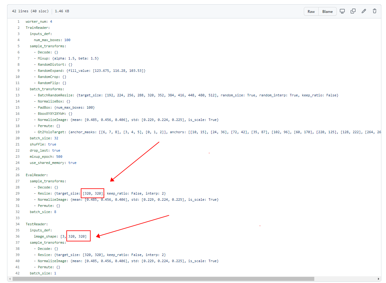 [Other General Issues]ppyolo-tiny如果训练416*416图片，只需要把ppyolo_tiny_reader ...