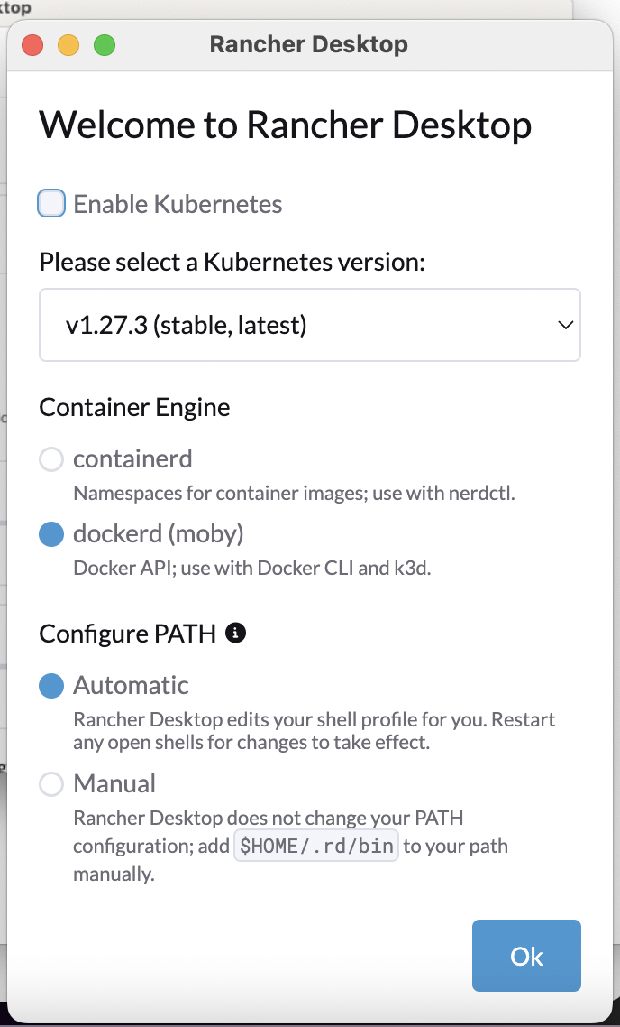 "Ok" button should be spelled "OK" · Issue #5202 · rancher-sandbox/rancher-desktop · GitHub