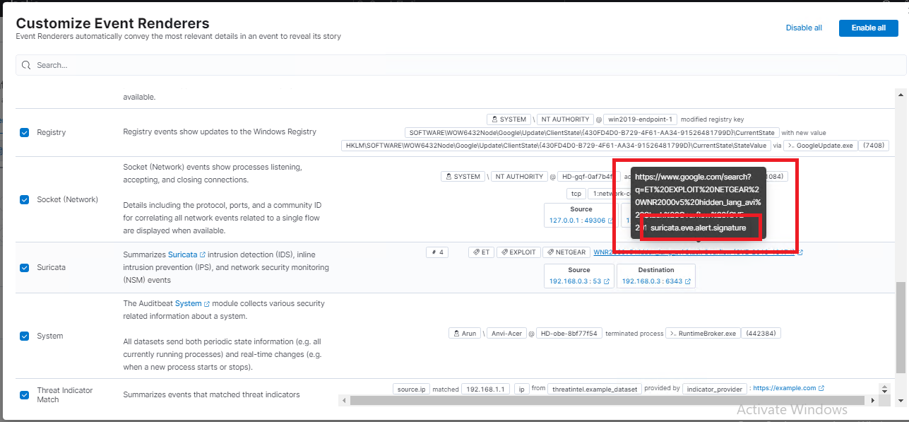 [Security Solution]Message text and Field name hover text are getting overlapped on 'Customize ...