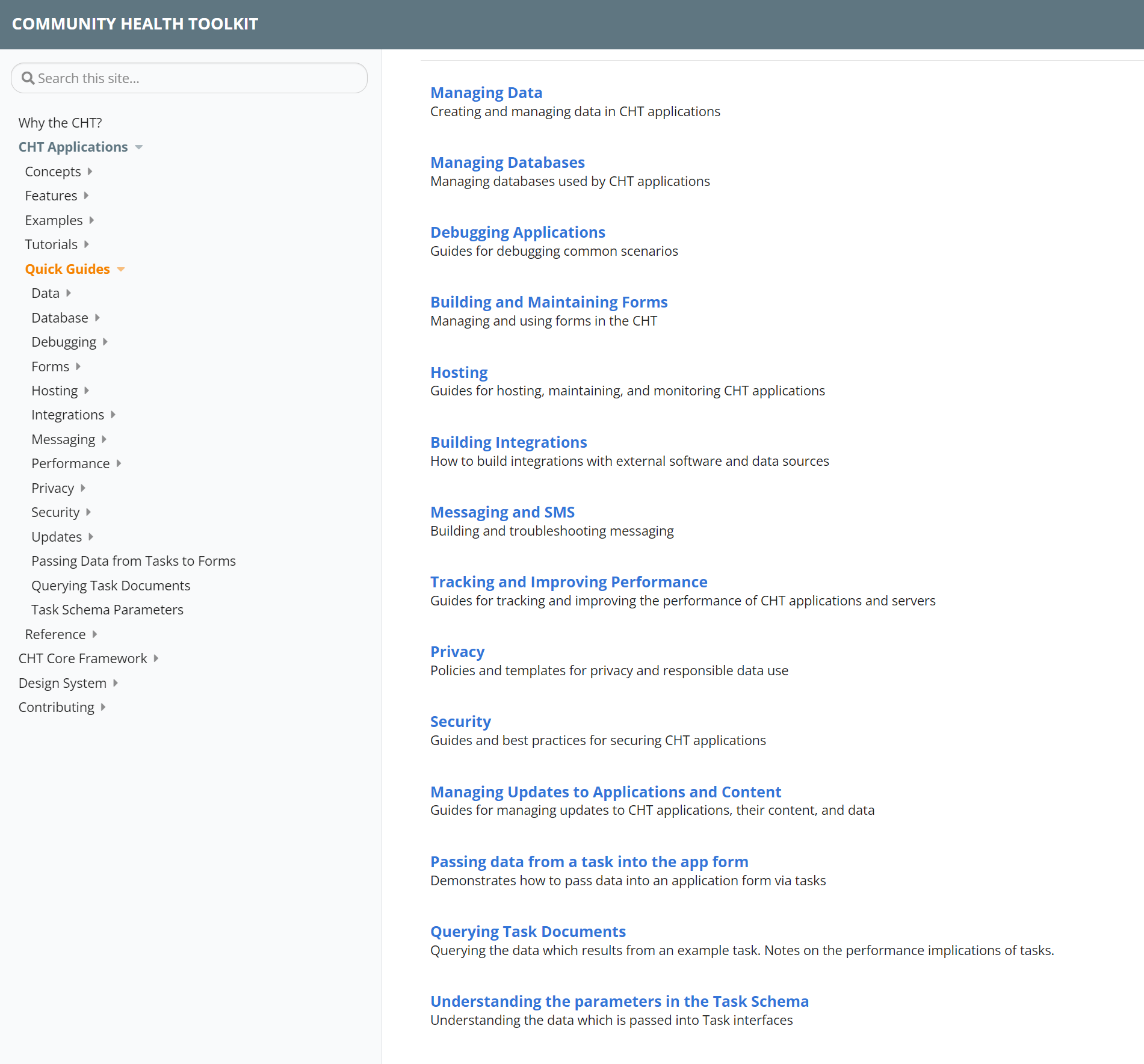 Group guides about Tasks together · Issue #596 · medic/cht-docs · GitHub