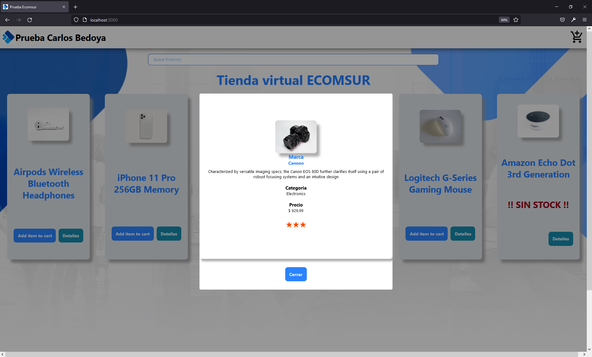 GitHub - CbedoyaRamirez/pruebaFrontEndEcomsur