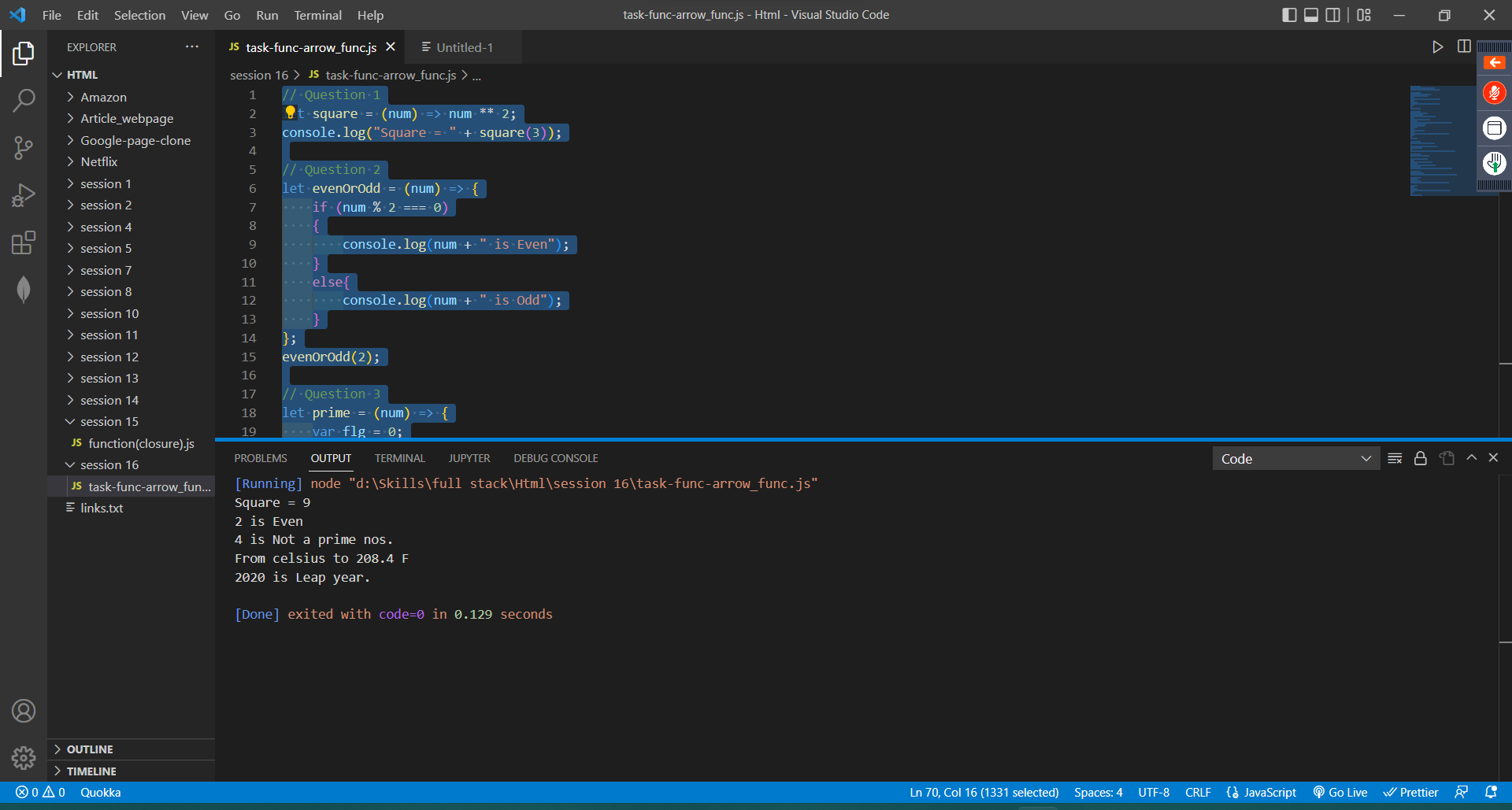 Task - Functional Programming - Arrow Functions · akash-coded mern · Discussion #81 · GitHub