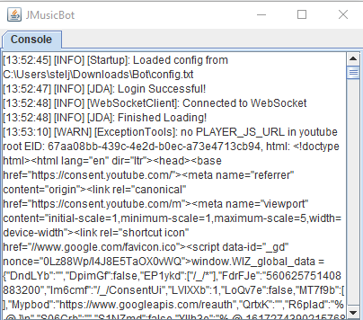 [Bug Report] When trying to play a video it says added but doesnt play with a lot of errors in ...