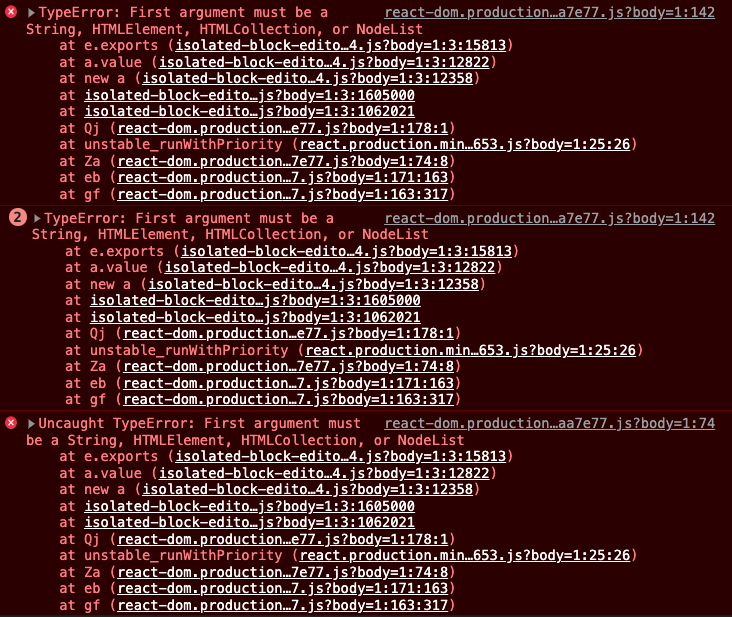 Toolbar Options click breaks isolated block editor · Issue #150 · Automattic/isolated-block ...