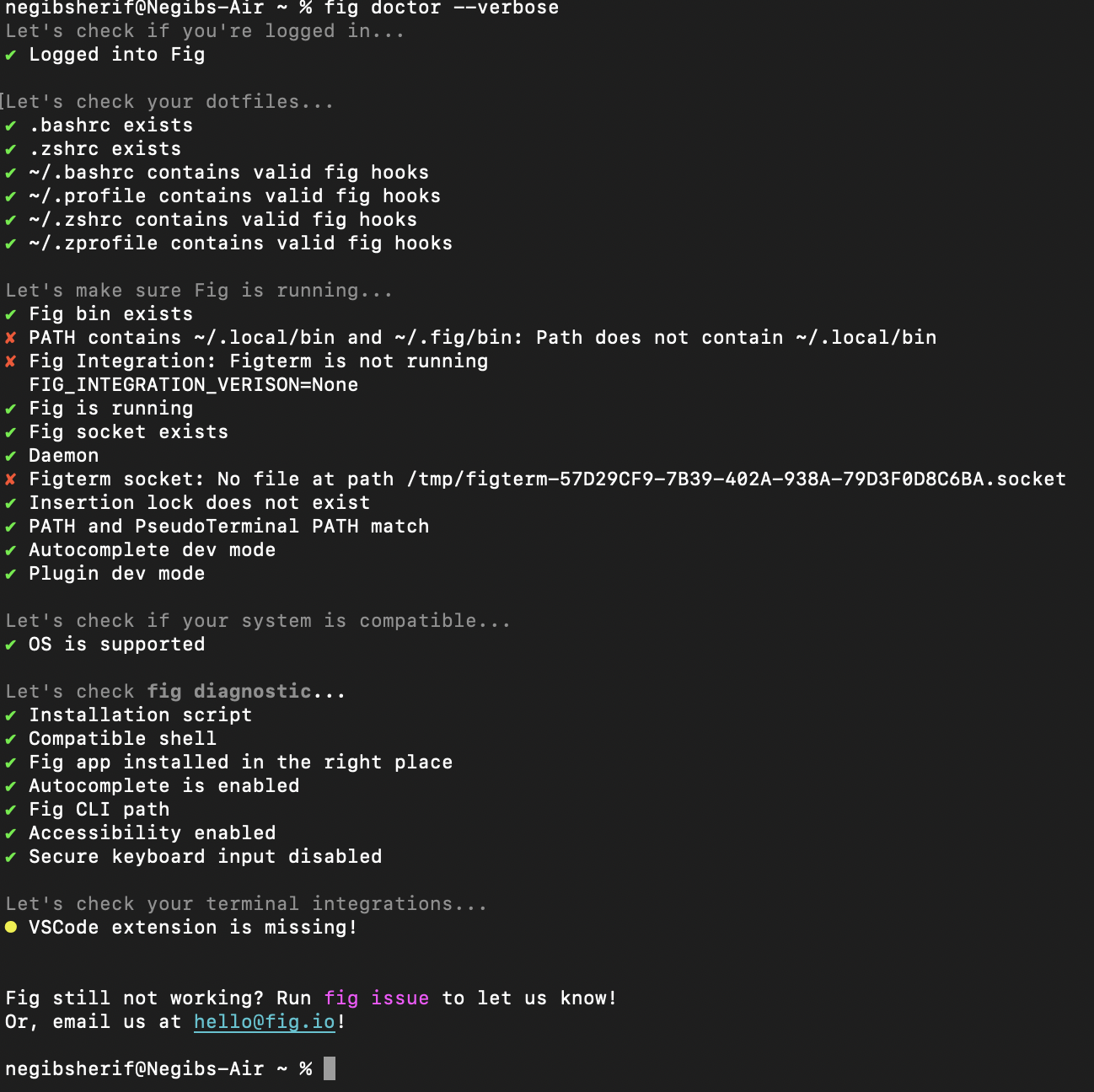 PATH contains ~/.local/bin and ~/.fig/bin: Path does not contain ~/.local/bin · Issue #1370 ...