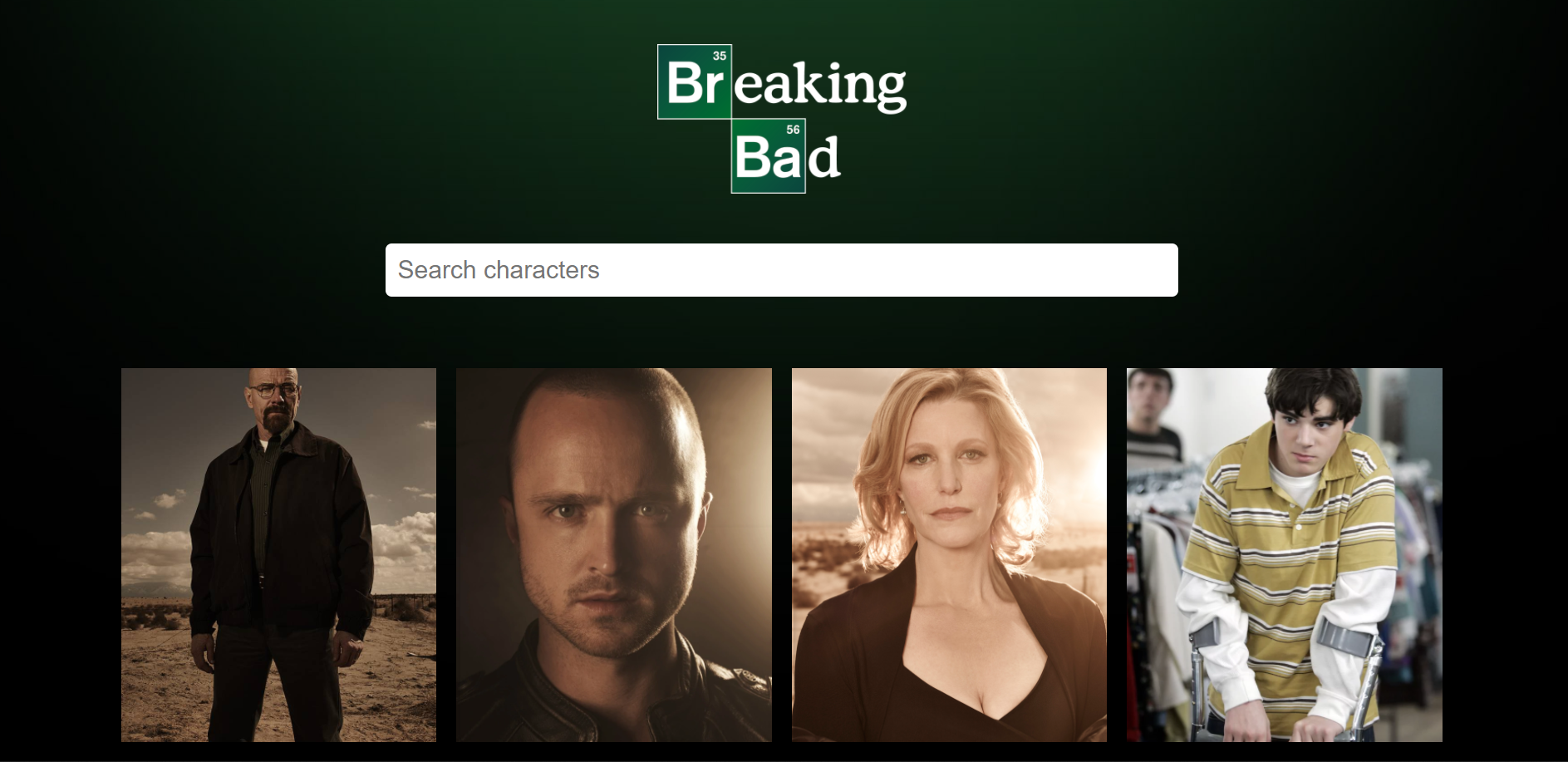 GitHub - pattjoshi/Breaking-Bad-Cast: React project that uses the ...