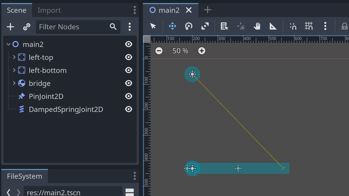 DampedSpringJoint2D doesn't respect max length/distance · Issue #74720 ...