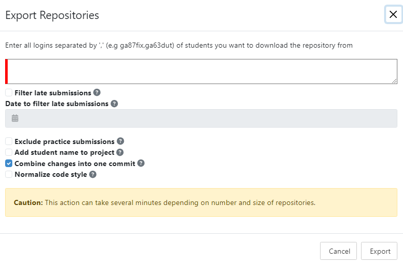 `Programming Exercise`: Tutors can not export multiple Repositories · Issue #7346 · ls1intum ...