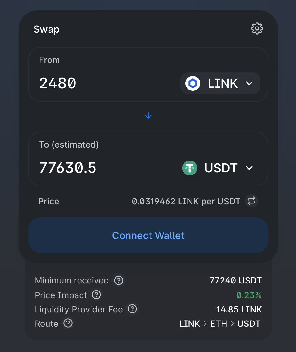Incorrect target amount in swap functionality · Issue #1354 · Uniswap/interface · GitHub