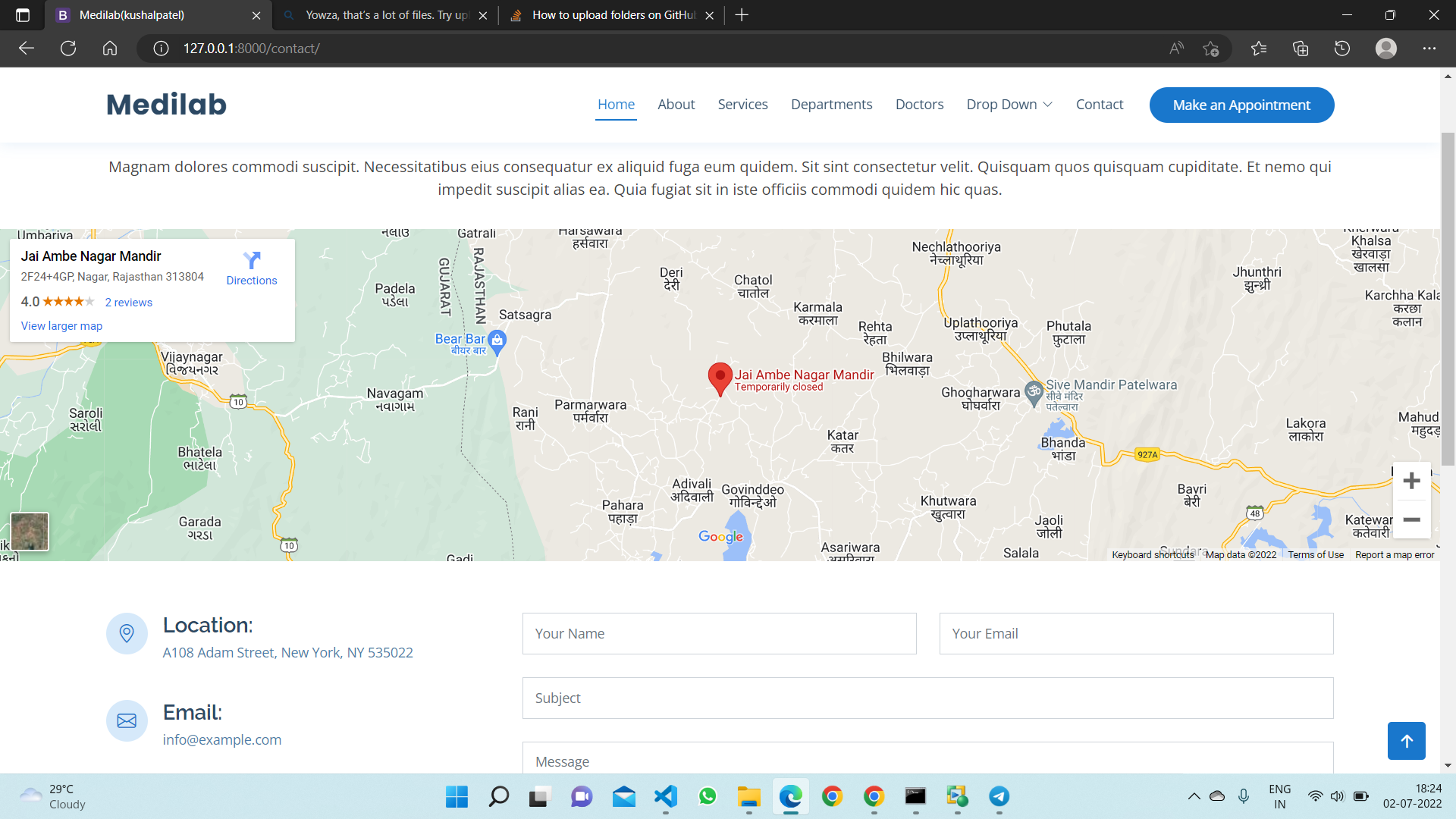 Github Kushalpatel932hospital Webapplication This Project Was Developed Using Python Django