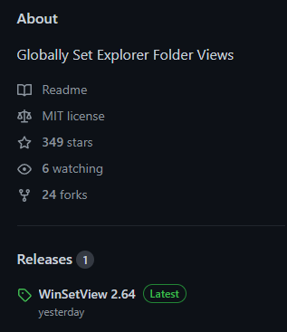 [Request]: WinSetView · Issue #10790 · ScoopInstaller/Extras · GitHub