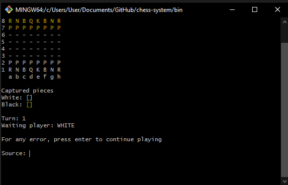 GitHub - guiosouza/chess-using-java: Projeto de xadrez sem interface gráfica. O intuito desse ...