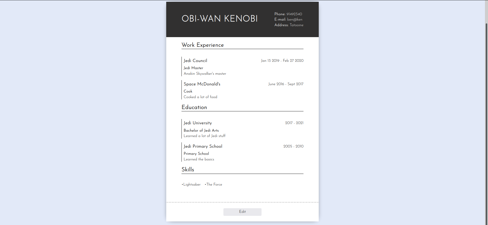 GitHub - SonDao99/cv-project: A ReactJS CV creator app