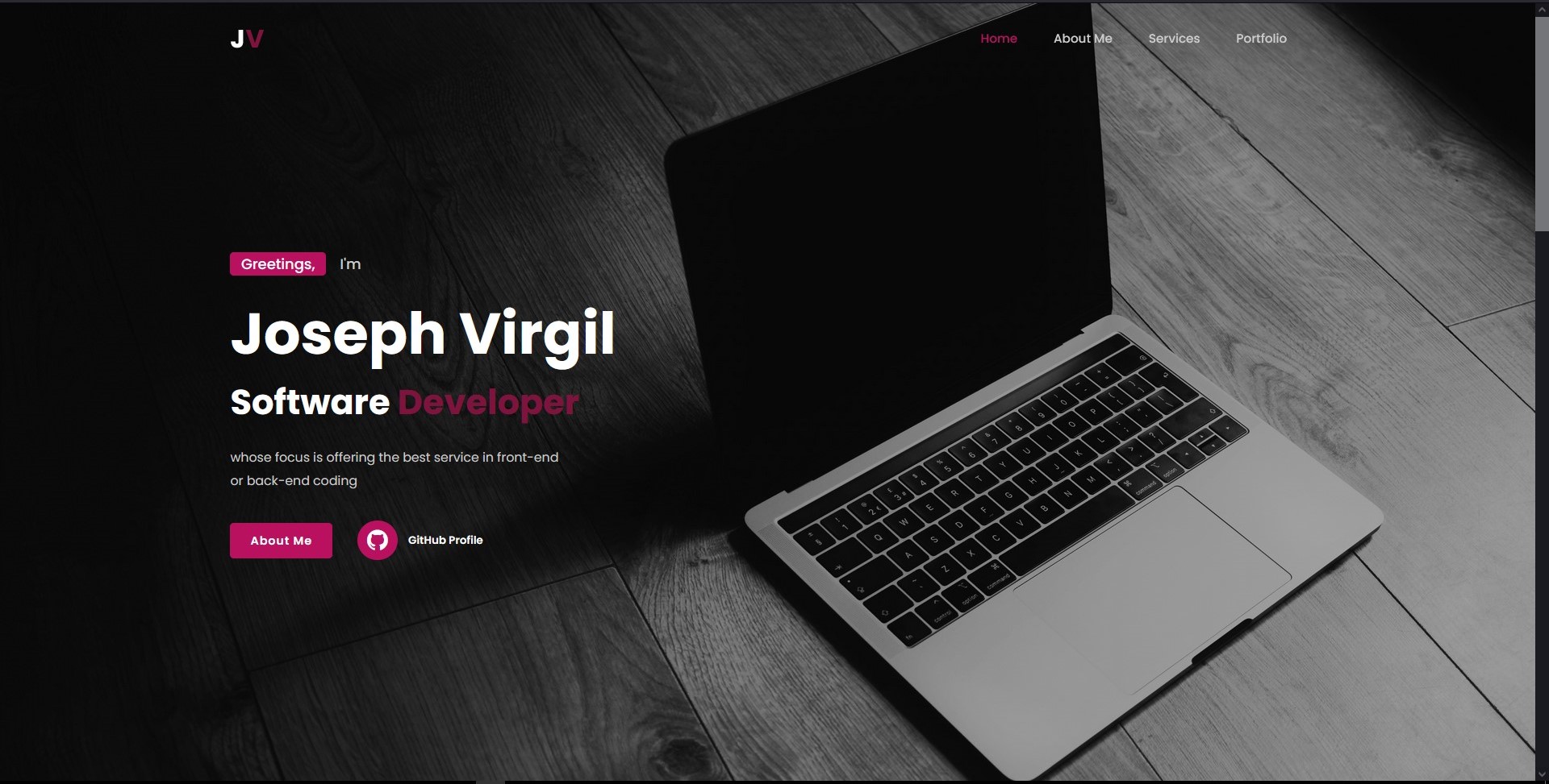 GitHub - justvirgil/Web_Profile_Portfolio: Web Development Profile ...