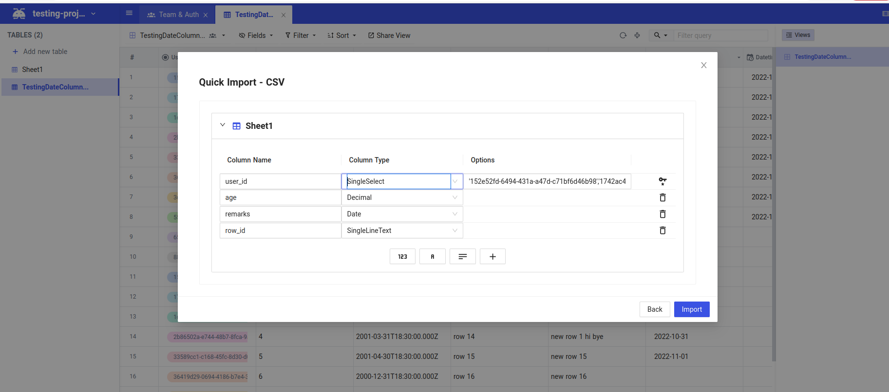 🐛 Bug: Change of column is not showing affect on database · Issue #3891 · nocodb/nocodb · GitHub