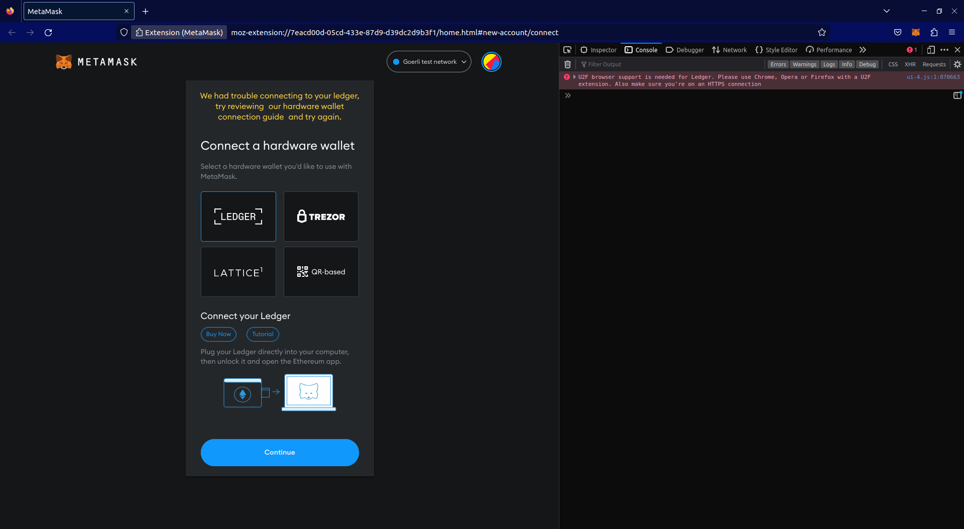 Bug Ledger Is No Longer Working On Firefox · Issue 18566 · Metamaskmetamask Extension · Github