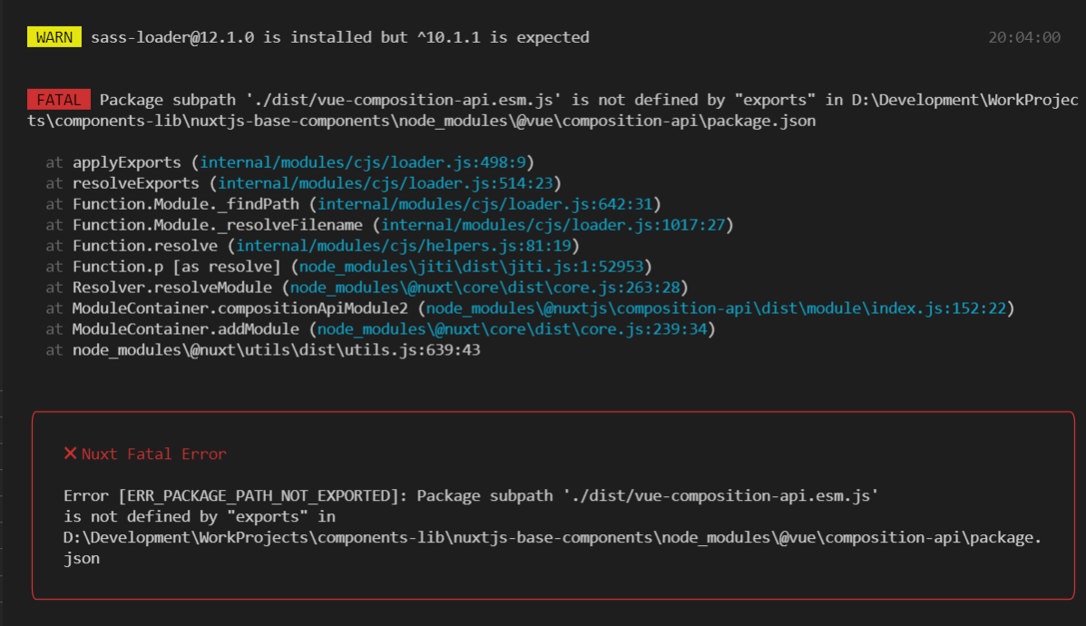 fix: Build failing with node 16 · Issue #558 · nuxt-community/composition-api · GitHub