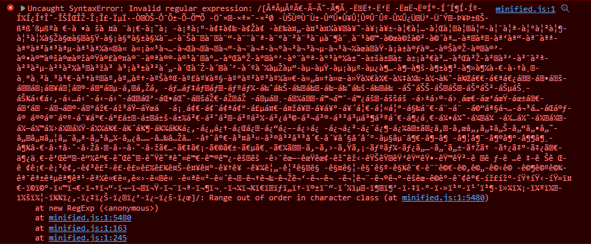 Minifying Acorn Results In Corrupt Output Script · Issue 1257 · Terserterser · Github