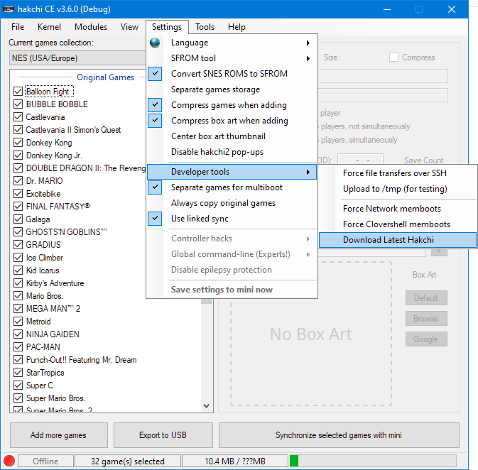 Bricked after update to 3.6.0 · Issue #257 · TeamShinkansen/Hakchi2-CE ...