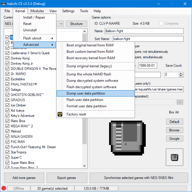LOST MY ORGINAL FILES · Issue #266 · TeamShinkansen/Hakchi2-CE · GitHub