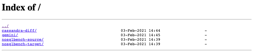 Provide access to archive of all results files via the results server · Issue #95 · datastax ...