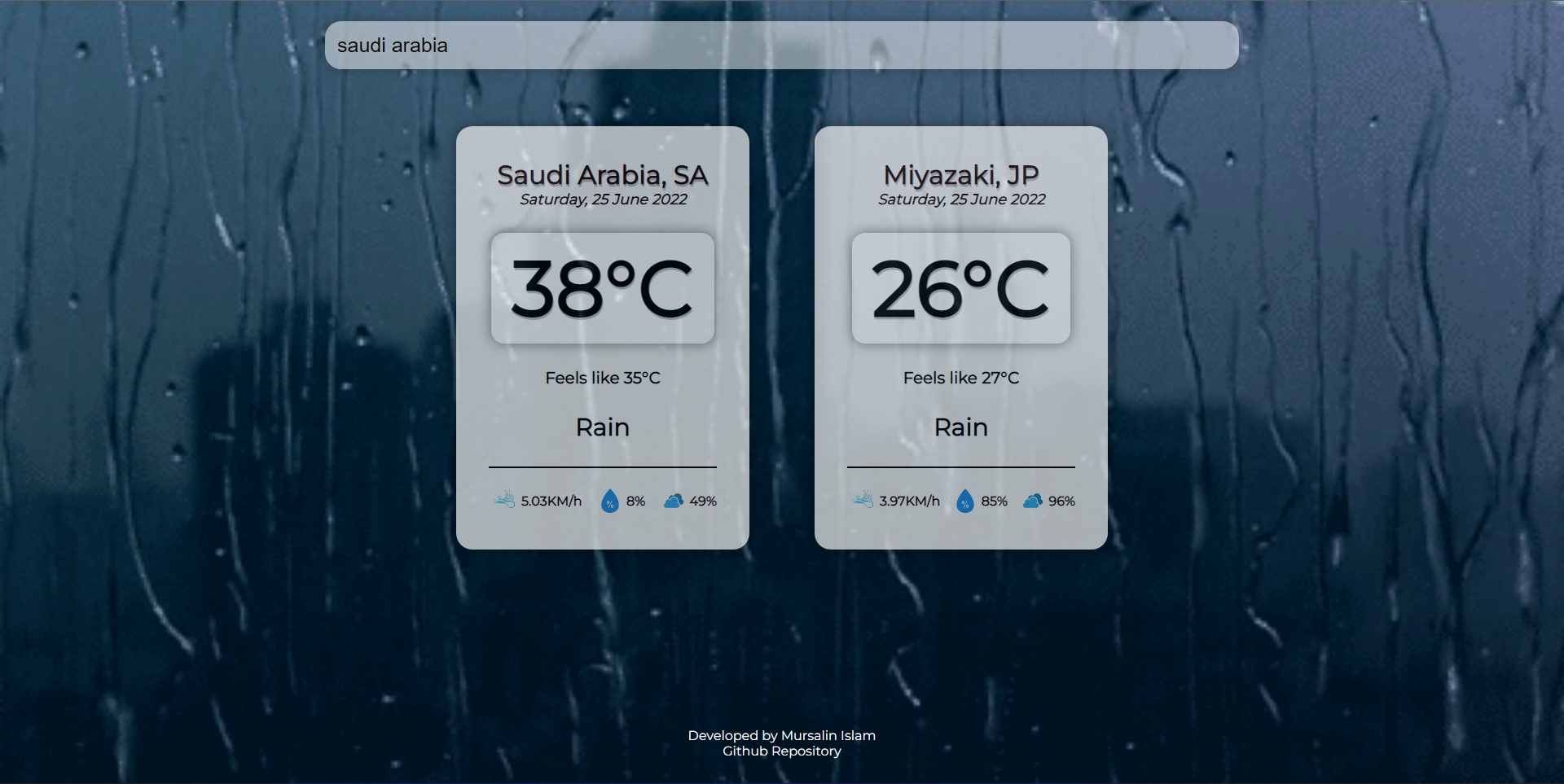 GitHub - mursalinir/Weathear-Report: Weather report app