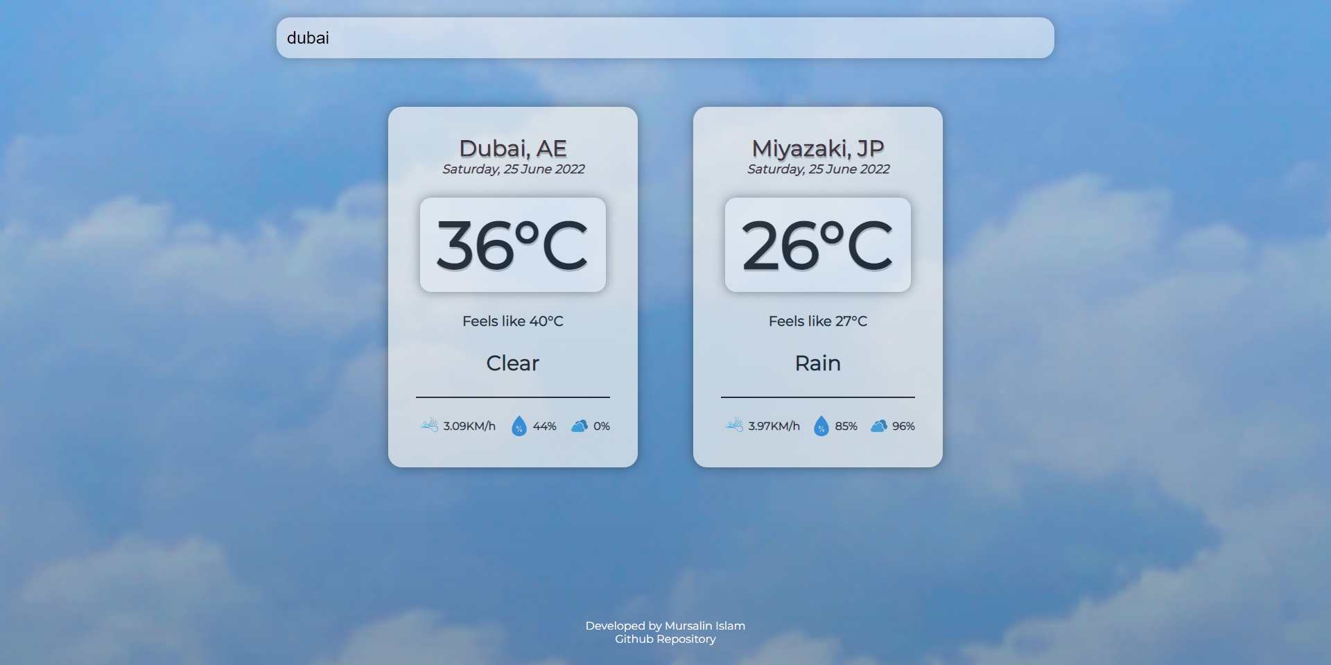 GitHub - mursalinir/Weathear-Report: Weather report app