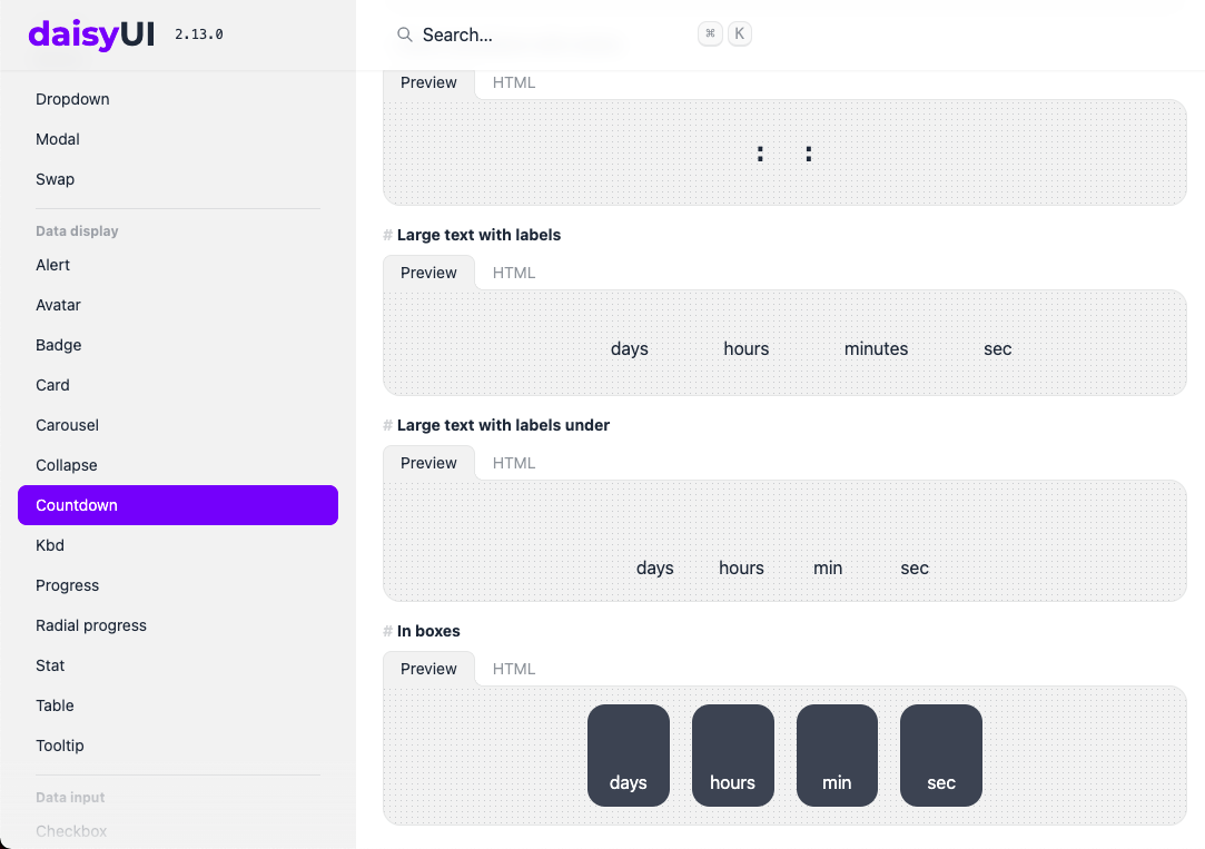 Coundown broken · Issue #651 · saadeghi/daisyui · GitHub