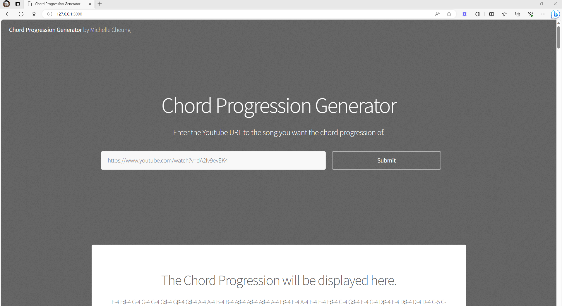 GitHub - wycmichelle11/ChordProgressionGenerator: Extract the chord ...