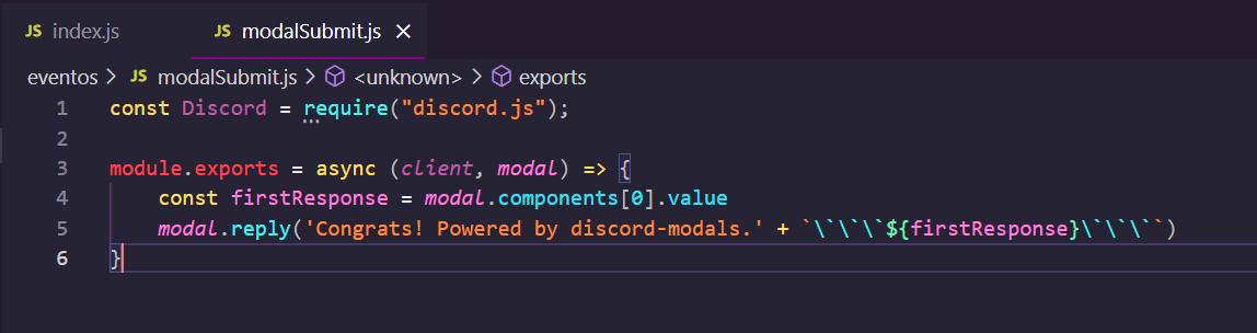 No Se Puede Poner El Evento Modalsubmit En Un Event Handler · Issue 1 · Mateo Temdiscord 
