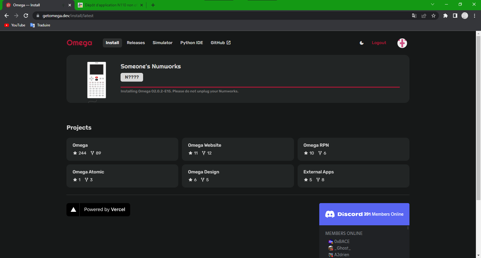 Impossible to install external apps and calculator not detected properly after 2.0.2 update ...