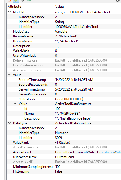 OPC-UA Node doesn't restart after getting this error (client should support server types ...