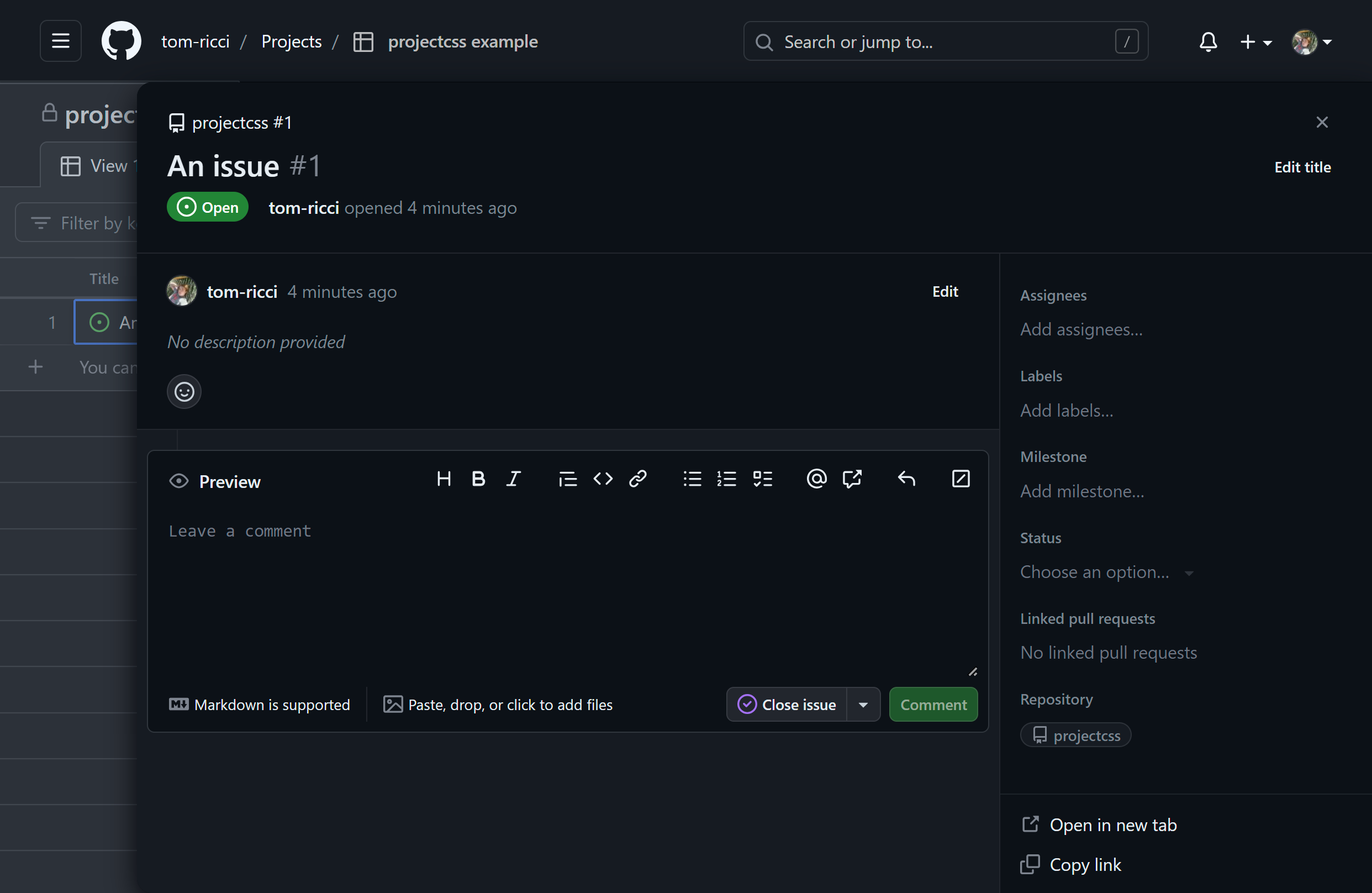 GitHub - tom-ricci/projectcss: UserCSS to enhance GitHub Projects