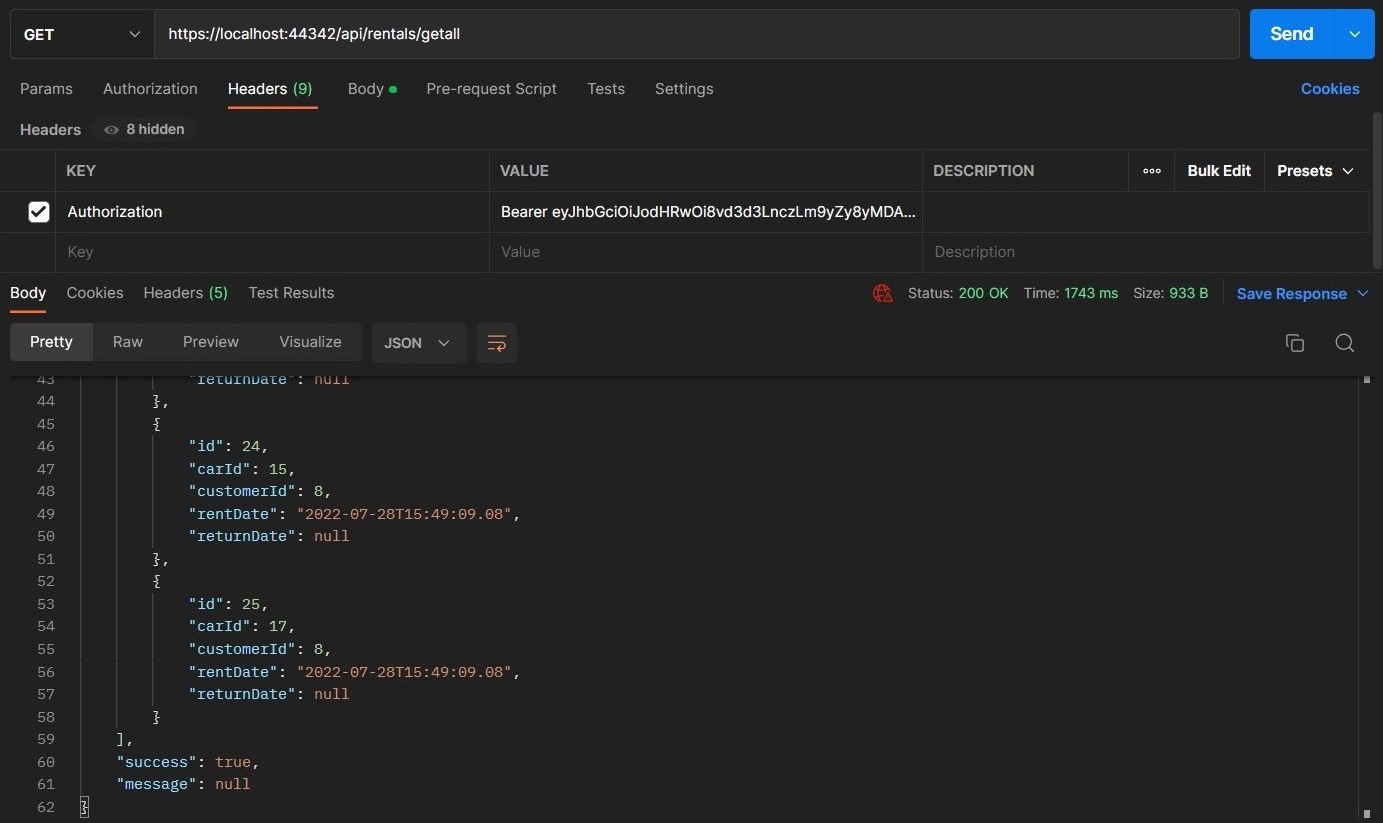 GitHub - ersin-kaya/CarRentalBackend: .NET Core 3.1, Autofac, JWT, Fluent Validation