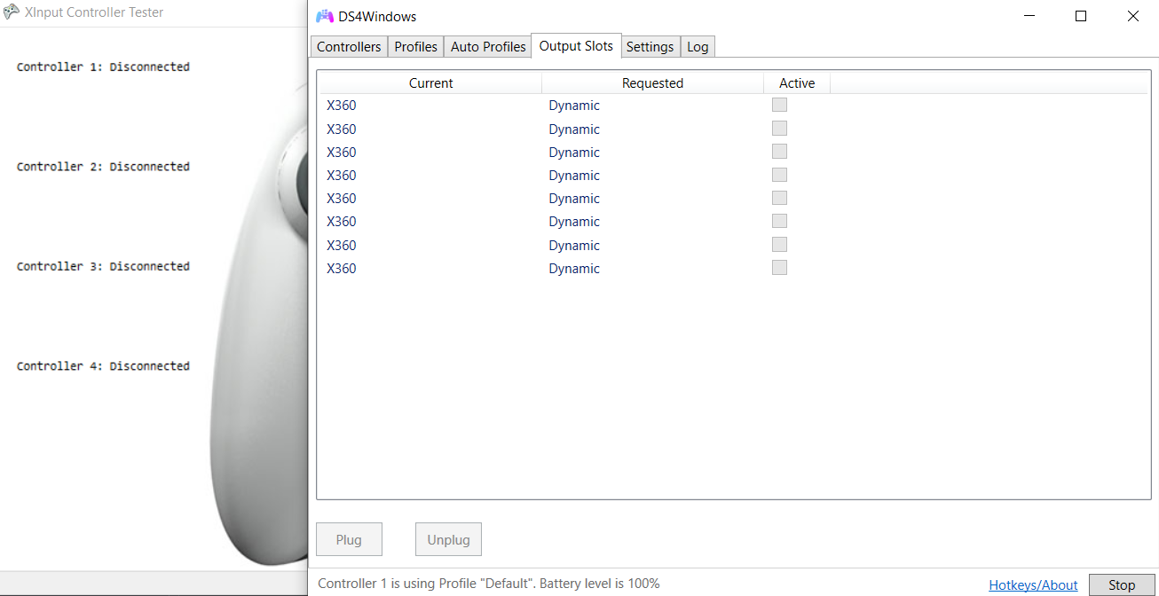 Issue regarding Dynamic Output Slots · Issue #2183 · Ryochan7/DS4Windows · GitHub