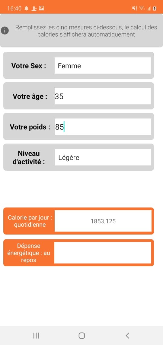 GitHub - abdelrany/Calory-per-day