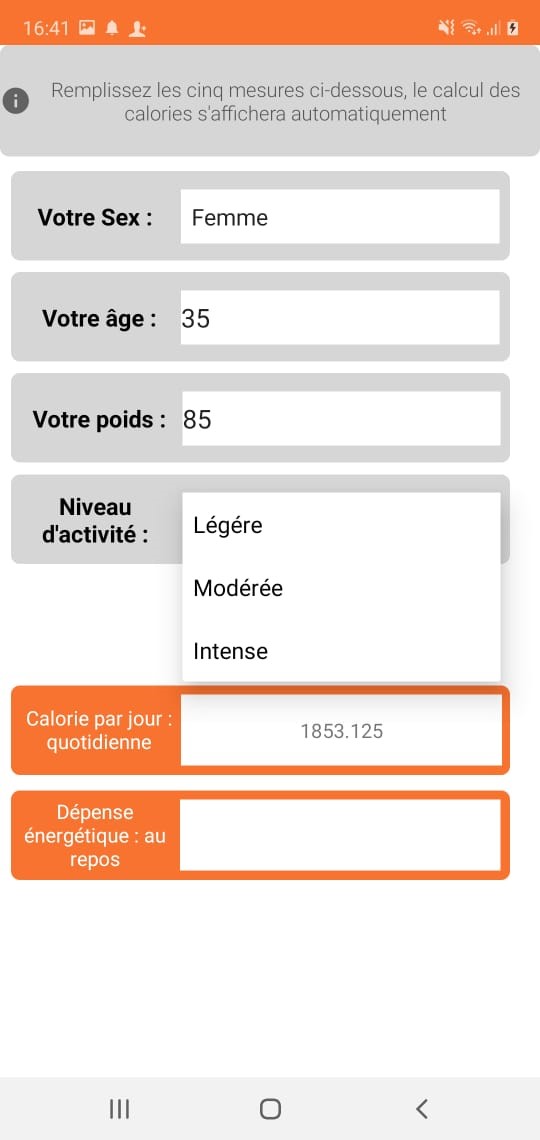 GitHub - abdelrany/Calory-per-day