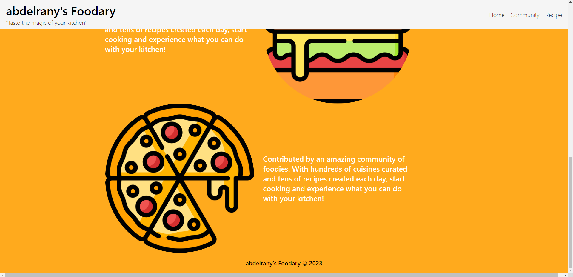 GitHub - abdelrany/food-community-project
