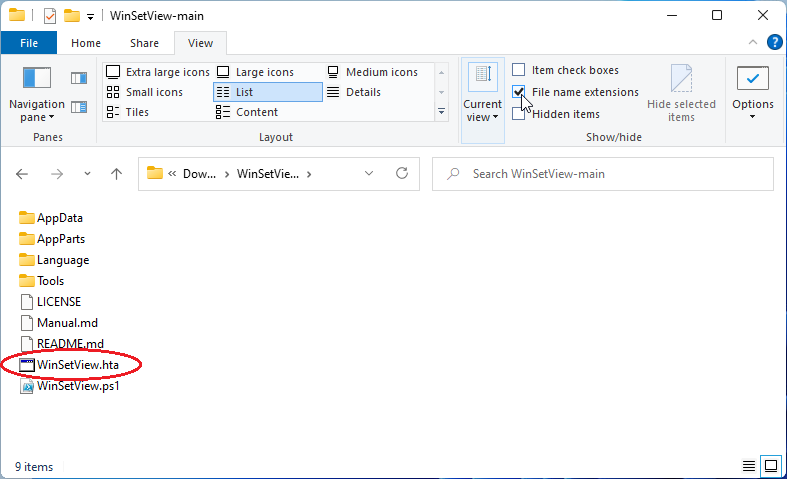 WinSetView/DownloadHelp.md at main · LesFerch/WinSetView · GitHub