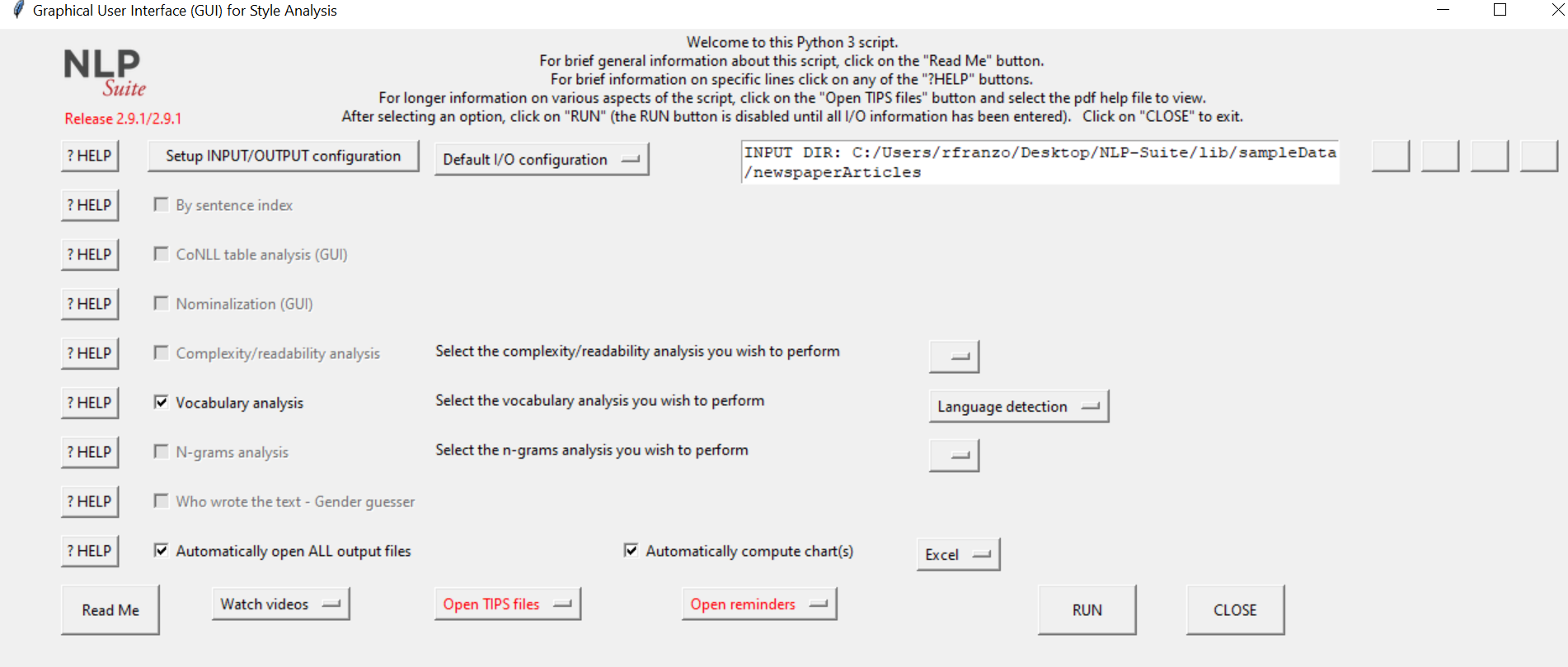 Language Detection Bug For Spacy In Style Analysis Gui · Issue 693 · Nlp Suite Nlp Suite · Github