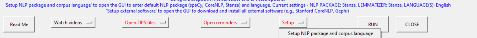 Hover-over information in the Setup widget of any GUI · Issue #751 · NLP-Suite/NLP-Suite · GitHub