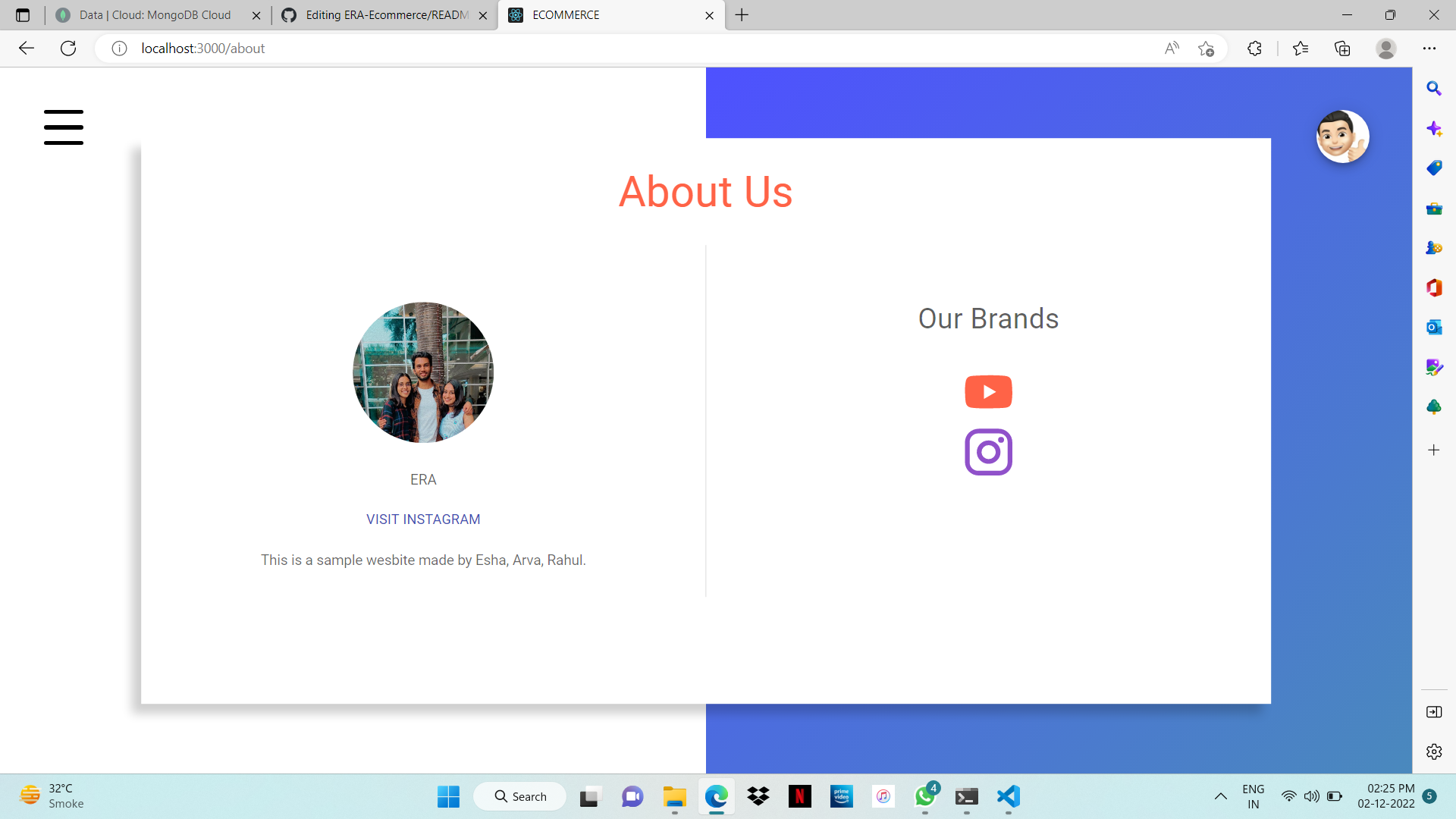 GitHub - iamrahultripathi/ERA-Ecommerce