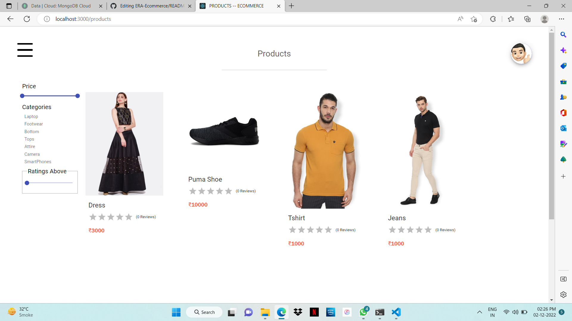 GitHub - iamrahultripathi/ERA-Ecommerce